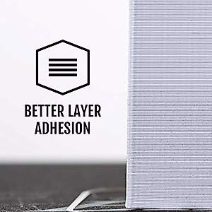 HATCHBOX Magic Stone PLA 3D Printer Filament, Dimensional Accuracy +/- 0.03 mm, 1 kg Spool, 1.75 mm, Black, Dark Black