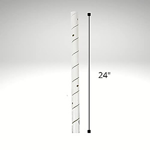 MASTER MARK TreeMaster Spiral Tree Protector, Plastic Tree Guard, Tree wrap, Tree bark Protection, Tree Tubes, 24" (2 Pack)