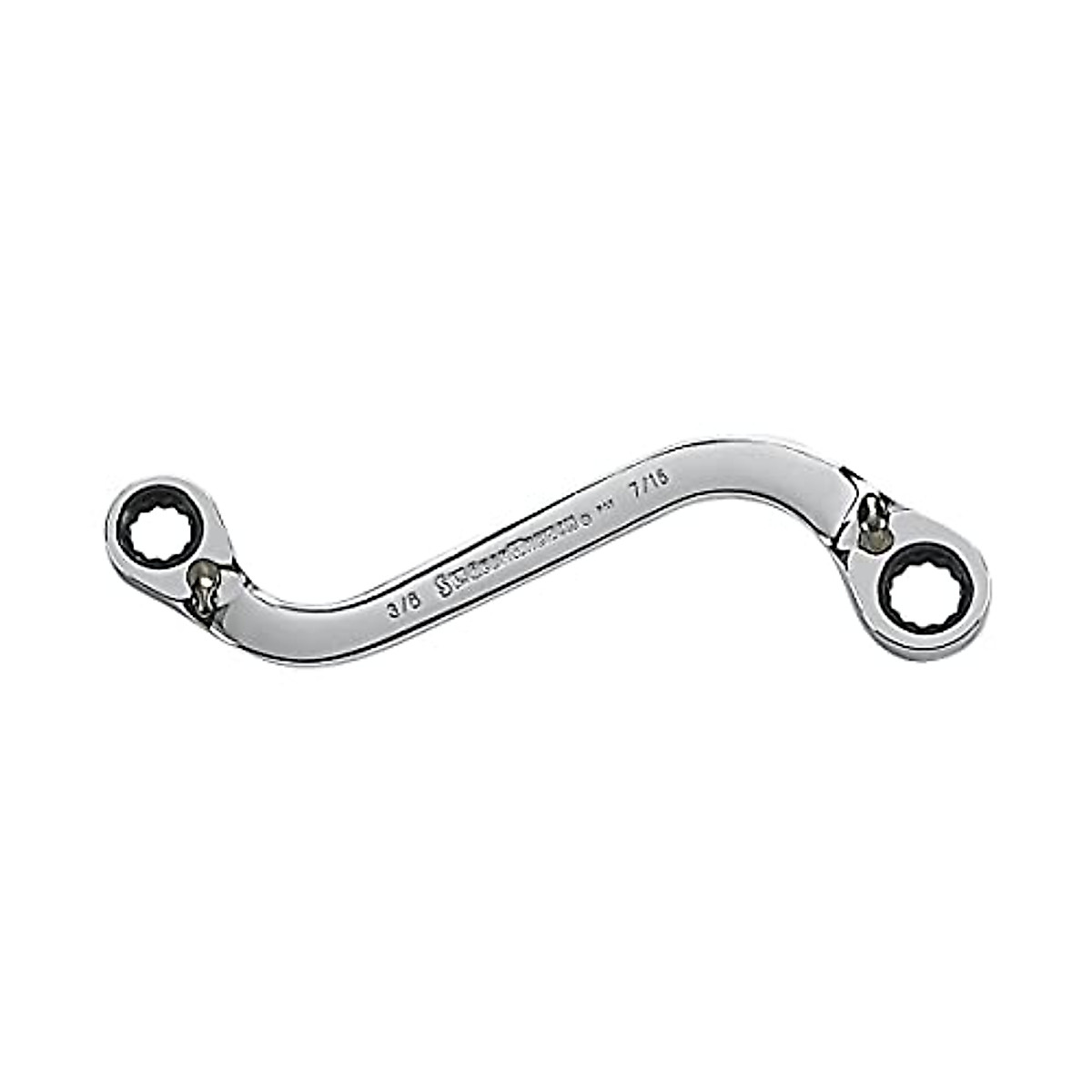 GEARWRENCH 4 Pc. 12 Pt. Reversible S-Shape Double Box Ratcheting Wrench Set, SAE - 85399