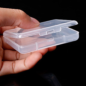 ljhnba Rectangular Plastic Transparent Storage Box Collection Container Organizer Storage Box Bottle Basket Rack Tank Airtight Glass Dispenser
