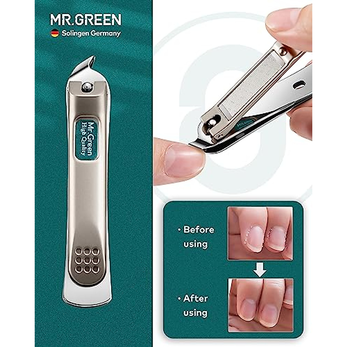 3 pcs Nail clippers set stainless steel nail clippers & slant edg Toenail Clipper Cutter for men and women