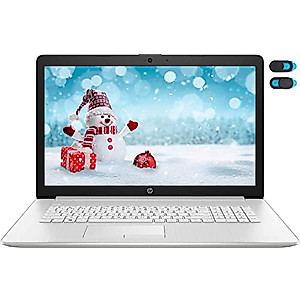 2022 HP 17.3" HD+ Display Laptop, 11th Gen Intel Core i3-1115G4 (Beats i5-7200U), 8GB Memory, 256GB SSD + 1TB HDD, WiFi, HDMI, Webcam, NO DVD, + YSC Accesory (Natural Silver)