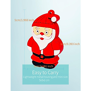 ZJR 64GB USB Flash Drives Cute Thumb Drive Christmas Santa Cartoon Memory Stick with Keychain New Year Gifts Pen Drive for Xmas Friends Family