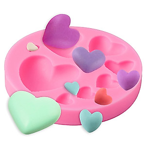 Chocolate Molds Silicone, Letter Molds for Chocolate, Edible Letter Number for Cake Decorating, Letter Alphabet Heart Molds