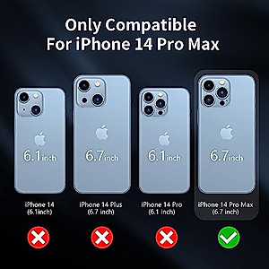 MAXCURY for iPhone 14 Pro Max Case, Heavy Duty Shockproof Dual Layer Rugged Full-Body Protective Phone Cover, 2 in 1 Slim Fit Silicone Rubber Phone Case for Men & Women (Teal/Orange)