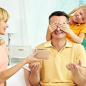 12 Pieces Small Gift Boxes 3.5 Inch Necklace Earring Ring Box Bow Cardboard Jewelry Box Watch Box with Velvet Insert Lids for Keychain