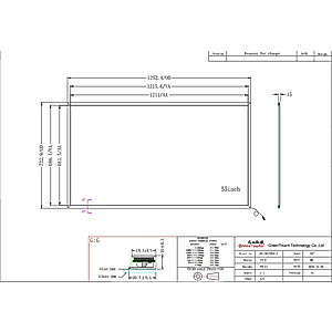 GreenTouch 55 Inch 16 Points Multi-Touch Infrared Touch Frame IR Touch Panel 55 Inches Infrared Touch Overlay USB Driver Free HID Compatible…