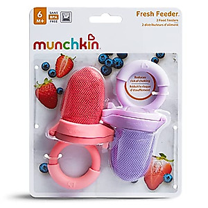Munchkin® Fresh Food Feeder, 2 Pack, Coral/Purple