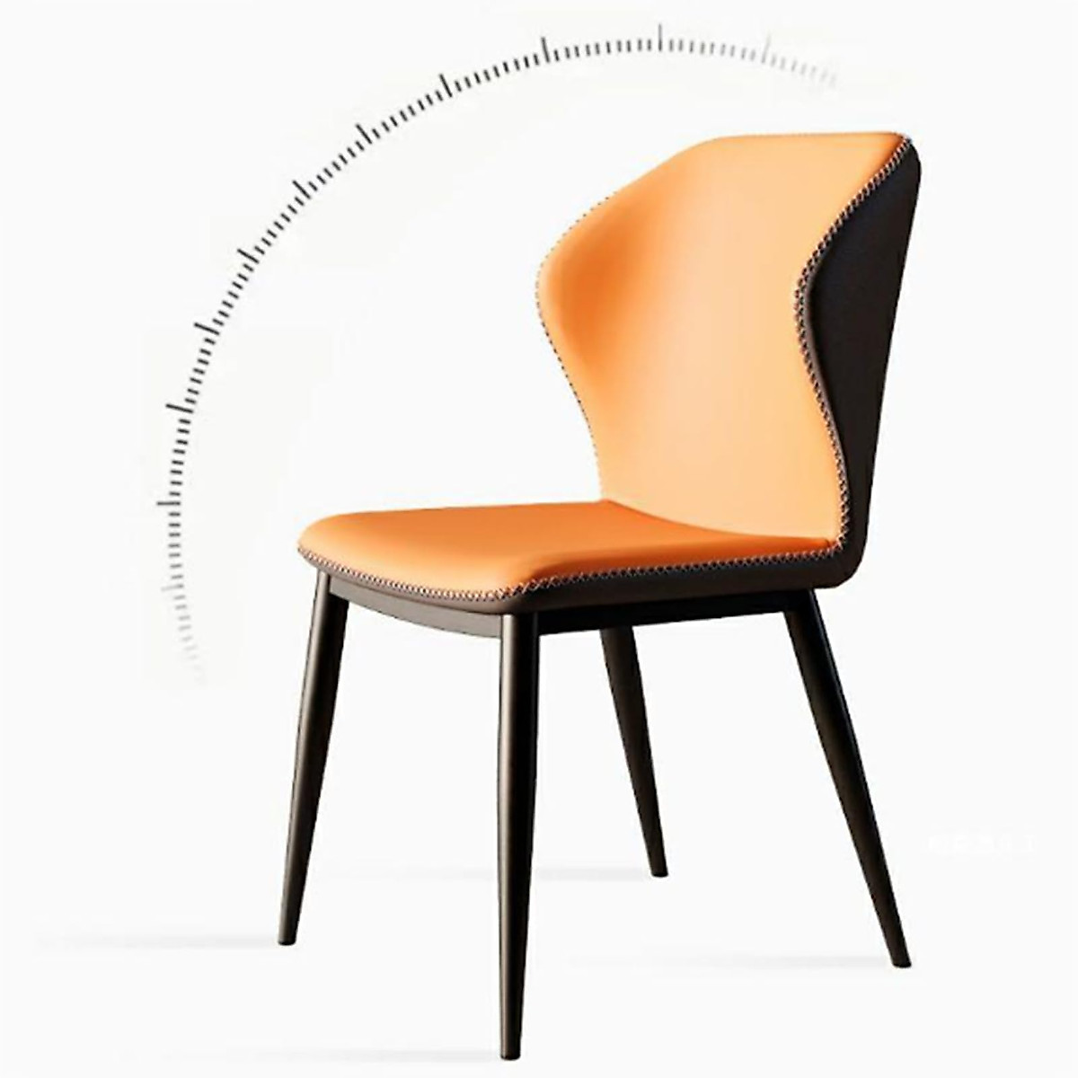 ZARBAILRE Kitchen Dining Room Chairs, Dining Chairs Side PU Cushion Chairs, Kitchen Chairs Restaurant Chairs for Kitchen Dining Room Side Chair (B Set of 1)