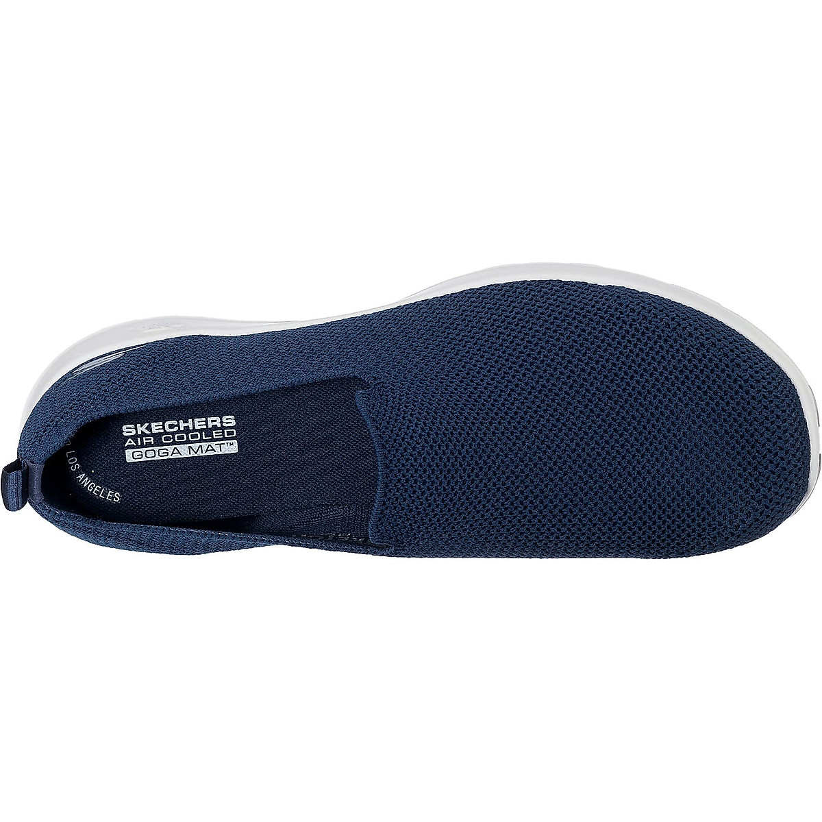 Skechers womens Walking Sneaker, Navy/White, 8 US