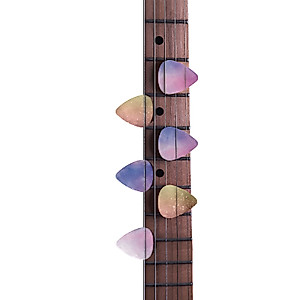Renewold Tie-dye Cool Guitar Picks 6 Pack Picks Medium Picks Gift for Teen Girls Women Men Boys Guitarists For Acoustic Electric Bass Guitars Durable