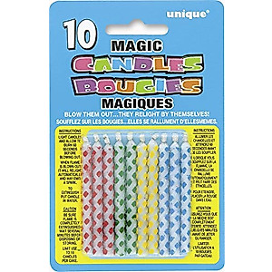 Unique Magic Relighting, 2.5", Diamond Dot Trick Candles