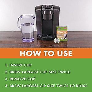 Urnex Cleaning Pods - 5 Pods - Compatible with Keurig 1.0 & 2.0 and All Single Serve Coffee Machines