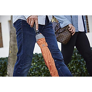 Weatherman Umbrella - Stick Umbrella - Windproof Umbrella Resists Up to 55 MPH Winds (Black)