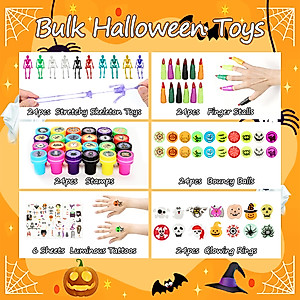 Generic Halloween Party Favors Bulk - 126pcs Assortment Toys for Kids Halloween Treat Bags Stuffers Goody Bag Fillers Halloween Gifts for Boys Girls Halloween Treat Prizes for Kids