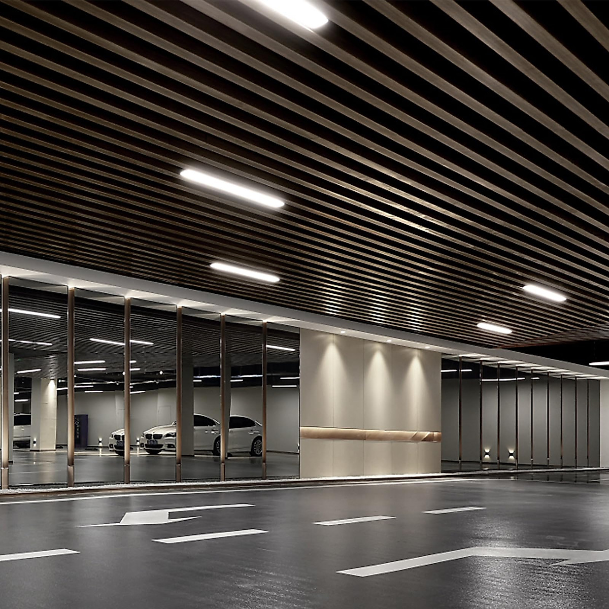 4FT Linkable 60W LED Shop Lights Warm White 3000K 4000K 6000K 6000LM for Garages Shop, Linear Work Light Fixture Hanging or FlushMount with Plug, ETL 2 Pack