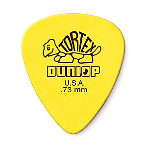 Dunlop Tortex Standard .73mm Yellow Guitar Picks, 36 Pack