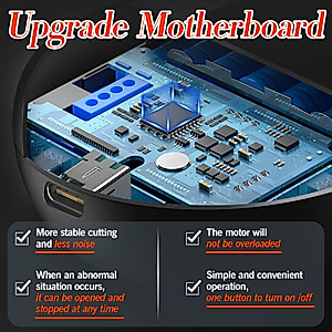 Electric Can Opener, [Smart Control] Automatic Rechargeable Can Opener Smooth Edge for Kitchen, Homtronics One Touch Hands Free Cordless Can Opener Electric for Seniors, Housewives, Arthritics