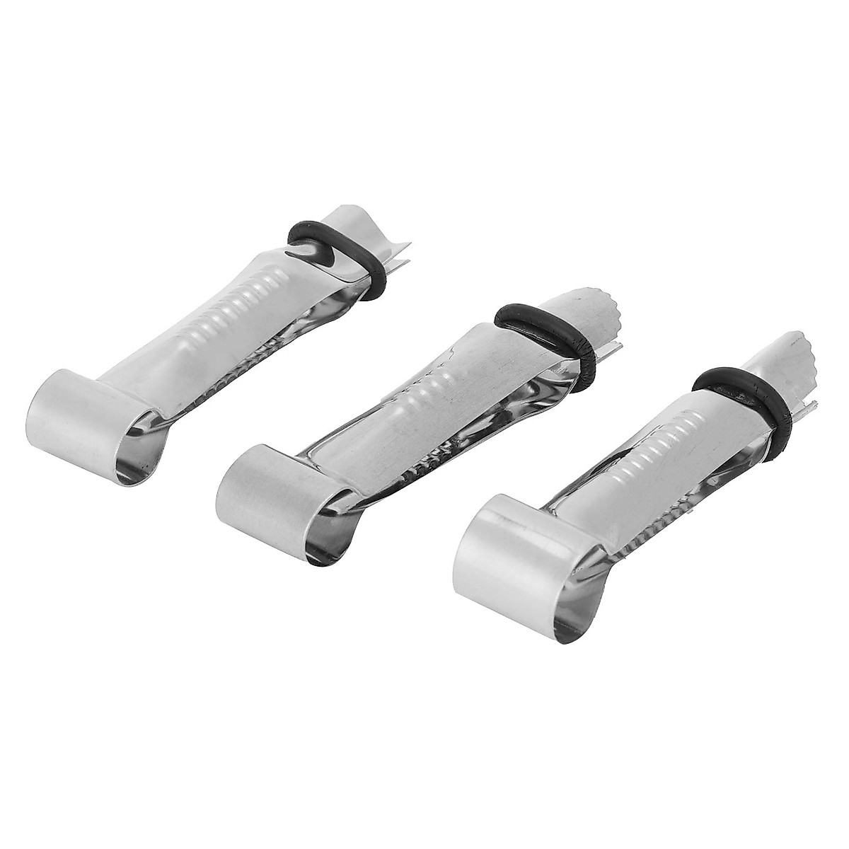 Stainless Steel Cake Lace Clips, 3Pcs Portable Cake Decorating Clamps Fondant Lace Clips Mould DIY Baking Tools 2 x 9cm/0.8 x 3.5in