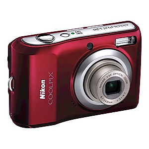 Nikon Coolpix L20 10MP Digital Camera with 3.6 Optical Zoom and 3 inch LCD, (Deep Red)