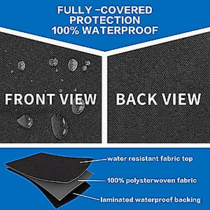 Stanbroil Patio Heater Cover, Full Coverage Outdoor Heater Cover with Zipper and Drawstring for Standing Patio Heater (95'' H x 34" D x 18-1/2" Base)