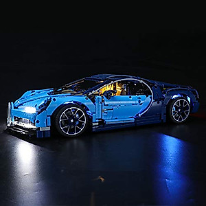 BRIKSMAX Led Lighting Kit for Bugatti Chiron - Compatible with Lego 42083 Building Blocks Model- Not Include The Lego Set(Remote-Control Version)