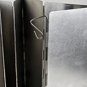 HIGHROCK 10 Plates Fold Foldable Outdoor Camping Cooker Stove Wind Shield Screen