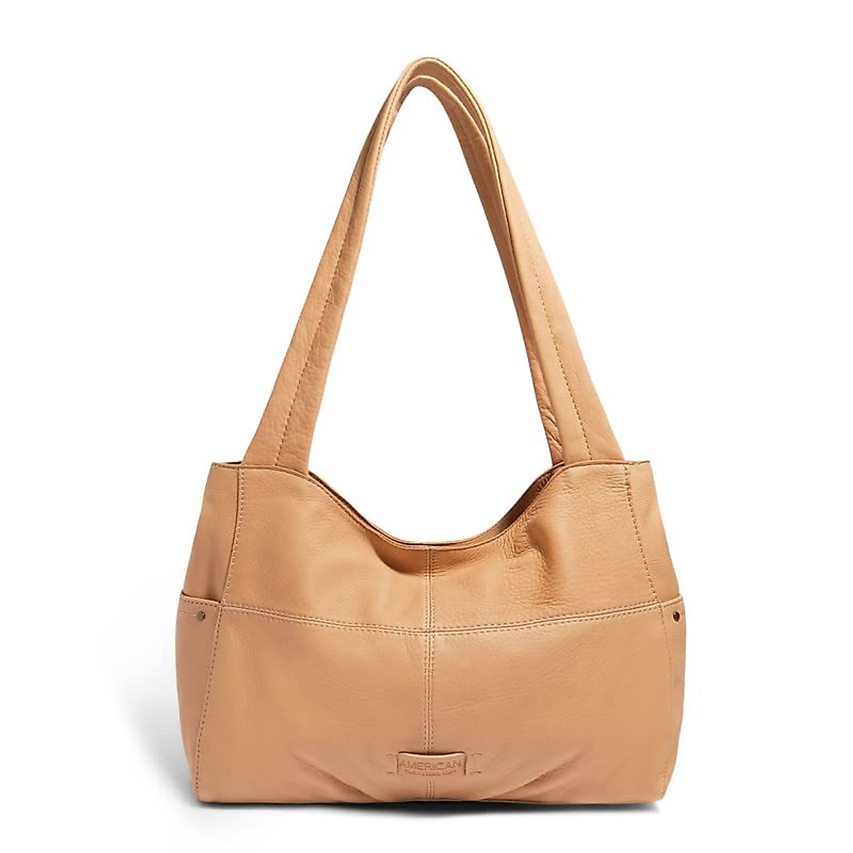 American Leather Co. - Virginia Satchel Handbag - Highly Functional & Superbly Fashionable - Cashew Smooth