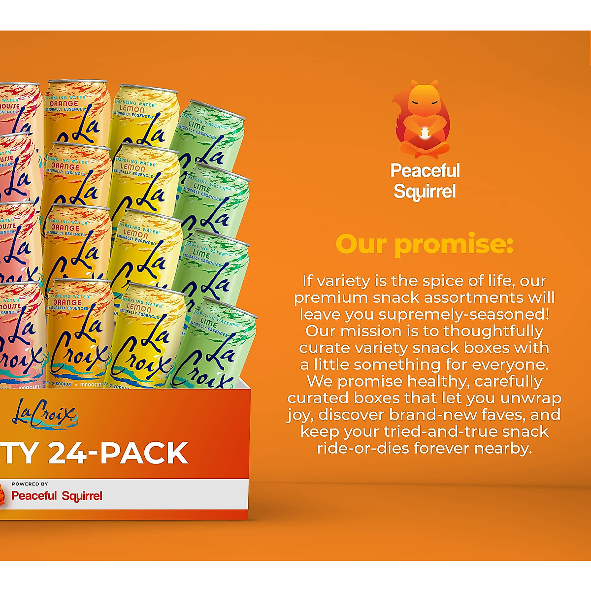 LaCroix Sparking Water, Summer Citrus Variety 24-Pack, 6 Citrus Flavors, 4 of Each, 12 Fl Oz Each