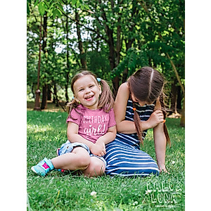 Happy Birthday T-Shirt (Girls 1 to 12) Sassy Kids Party Tee - Sweet Baby/Toddler Outfit (18M Purple Heather - Short Sleeve)