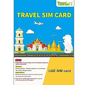 UAE Sim Card 300MB/ Day for 7 Days, Dubai Data Only Prepaid Sim Card, 3 in 1 Standard, Micro & Nano Sim Card for Unlocked Phones (300MB/ Day for 7 Days)