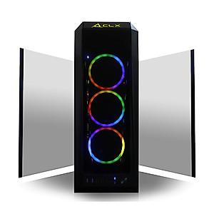 CLX Set Gaming Desktop w/Intel Core i9 10900KF Processor, 64GB DDR4 Memory, GeForce RTX 3090 Graphics, 1 TB SSD, 6 TB HDD, WiFi, Windows 11 Home 64-bit,Black