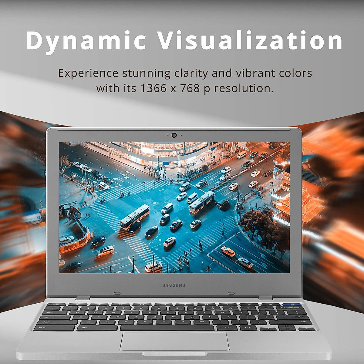 Samsung 2020 Chromebook 4 Laptop Computer 11.6" HD Display, Intel Celeron N4000 Processor, 4GB RAM, 16GB eMMC, HD Webcam, Intel HD Graphics, Chrome OS, Platinum Titan, 32GB Snow Bell USB Card