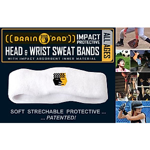 Brain-Pad Protective Headband (White)
