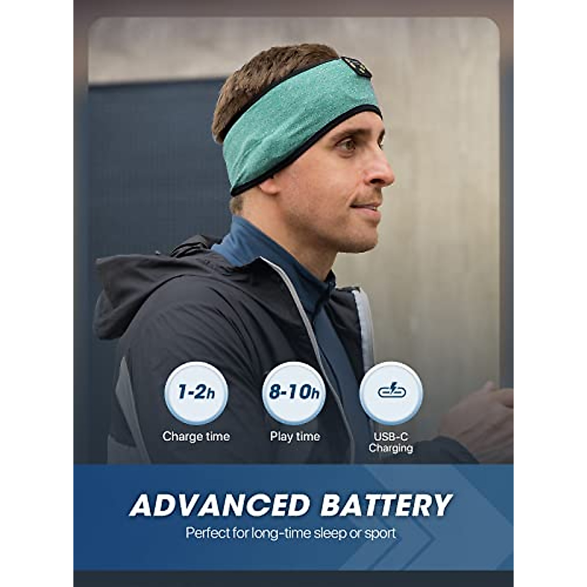 Fulext Sleep-Headphones-Headband-Bluetooth - Headphones for Sleeping Sleep Mask Headphones with Thin HD Stereo Speakers Perfect for Side Sleepers,Insomnia,Sport,Travel Best Gifts for Men Women