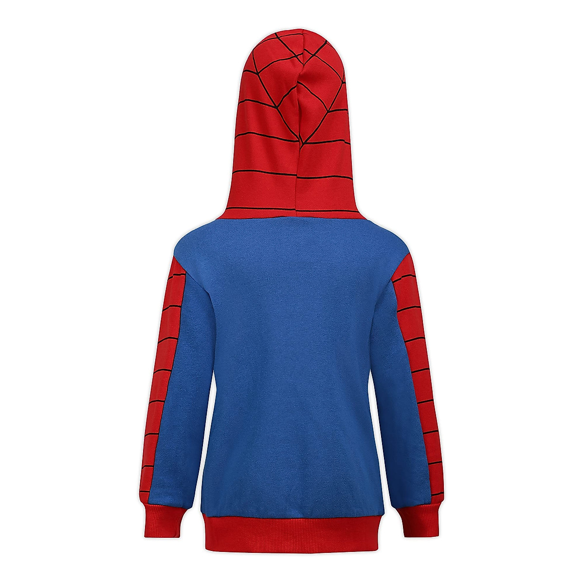 Marvel Avengers Captain America and Spider-Man Boys Zip-Up Hoodie for Toddlers and Big Kids Red