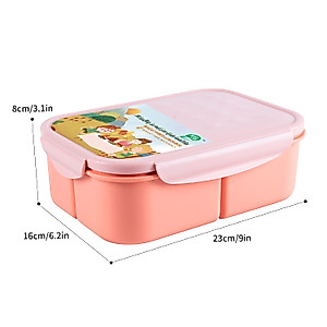 MISS BIG Bento Box,Bento Box Adult Lunch Box,Ideal Leak Proof Lunch Box Containers,Mom’s Choice Kids Lunch Box,No BPAs and No Chemical Dyes,Microwave and Dishwasher Safe Bento Lunch Box Orange & Bl