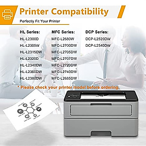 CMCMCM Compatible Toner Cartridge Replacement for Brother TN660 TN630 High Yield for HL-L2300D HL-L2380DW HL-L2320D DCP-L2540DW MFC-L2700DW MFC-L2685DW Printer (Black, 4 Packs)