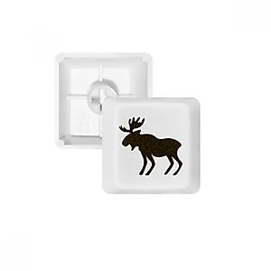 DIYthinker Black Elk Cute Animal Portrayal Keycap Mechanical Keyboard PBT Gaming Upgrade Kit