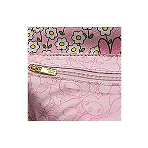 Loungefly x Sanrio My Melody Flower Field Patterned Crossbody Purse (One Size, Pink Multi)