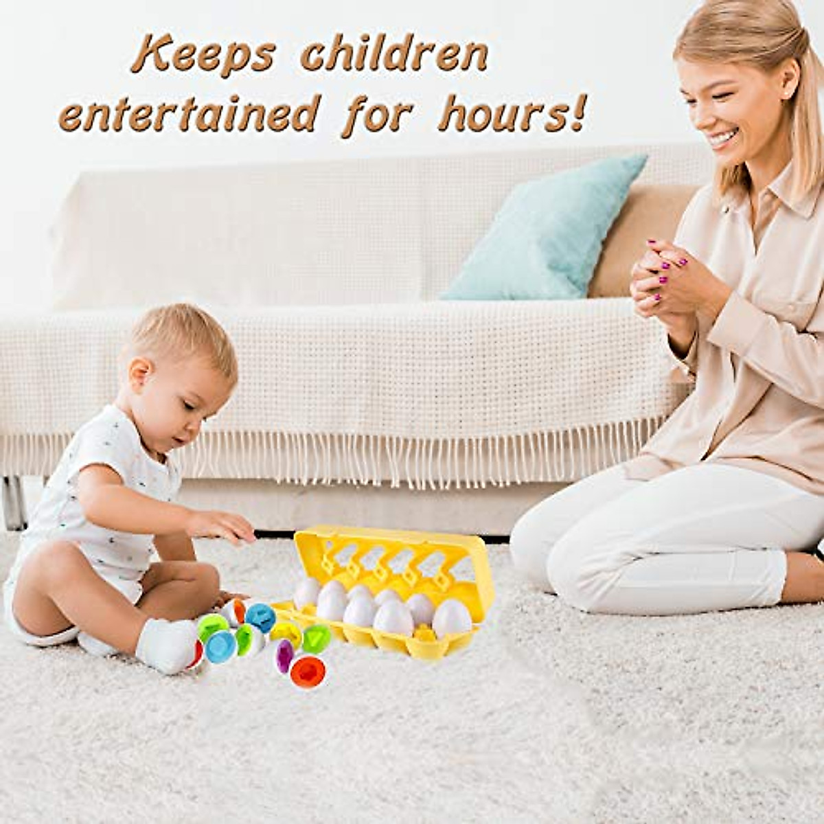 Color & Shapes Matching Egg Toy for Toddlers