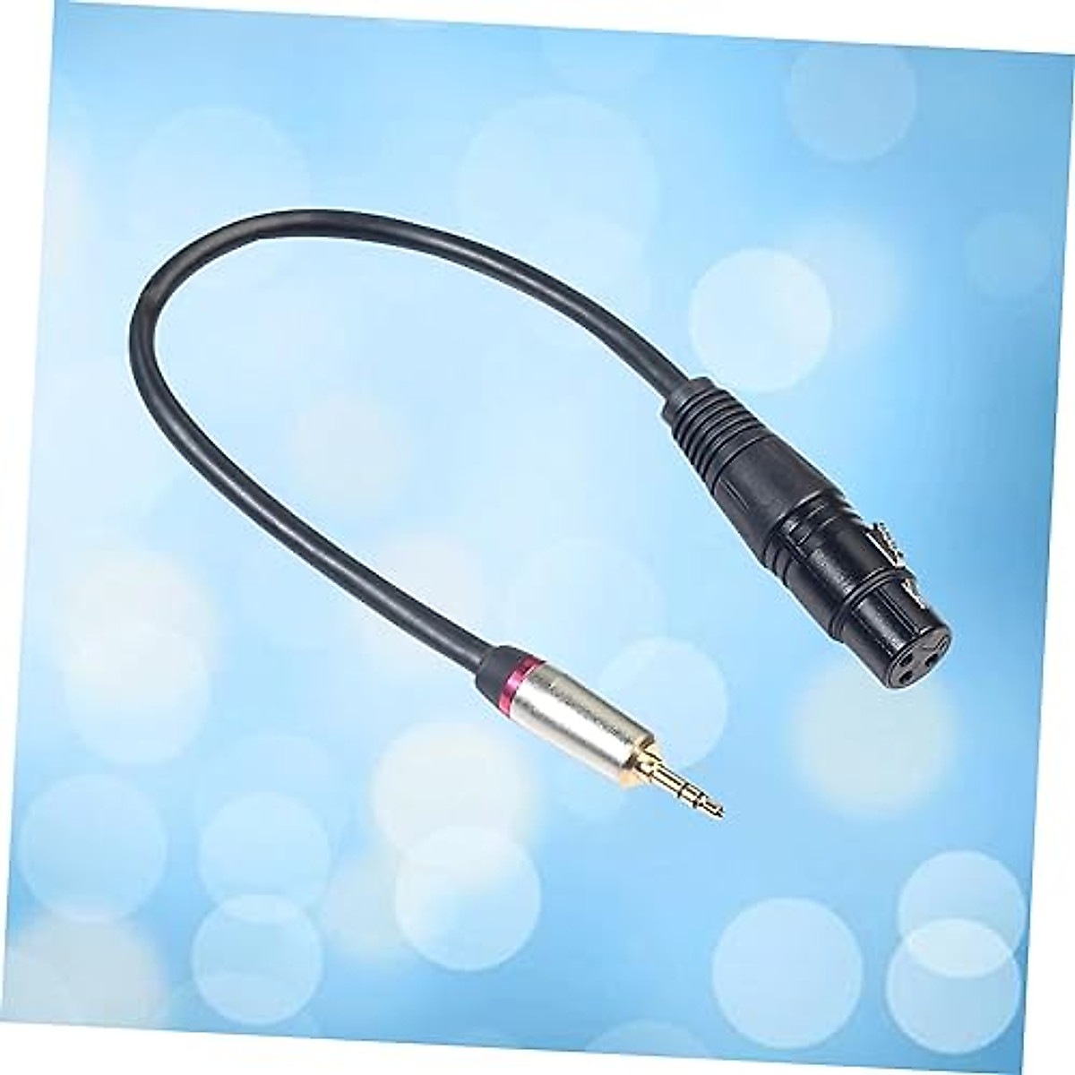 Vaguelly Stereo Headset Adapter to aux Female to Male Stereo Adapter mic Adapter Headset Converter Microphone Adapter Headphones Adapter XLR Adapter 3.5mm to XLR Cable Earphone