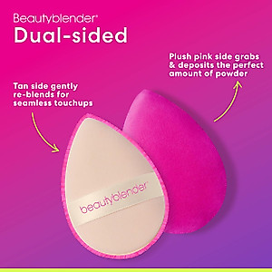 Beautyblender® | Pocket Puff™ Dual-Sided Beauty Blender Powder Puff for Setting and Baking, Reusable, Washable