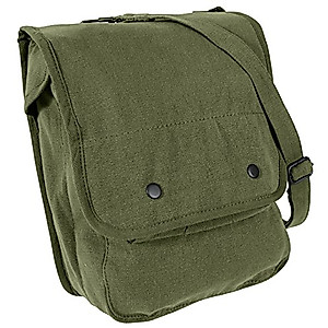 Rothco Canvas Map Case Shoulder Bag, Olive Drab