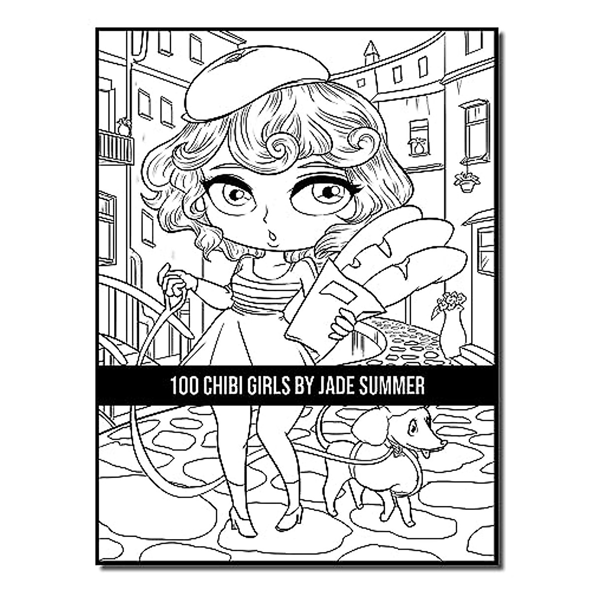 100 Chibi Girls: An Adult Coloring Book Collection with Cute Girls, Fantasy, Horror, Christmas, and More!