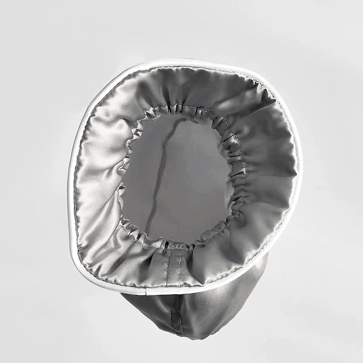 THXSILK 100% Pure Mulberry Silk Hyaluronic Acid Sleep Socks for Women Men Soft Skin Whitening Moisture Heal and Treat Dry Cracked Heels, Sock Length 9.65", Grey