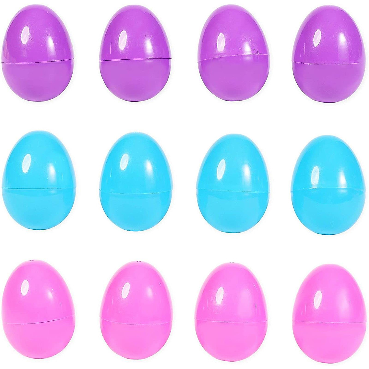 Pre-Filled Easter Eggs with Mini Pull Back Toy Cars (2.5 In, 24 Pack)