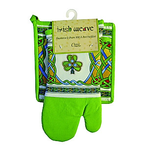 Irish Weave Oven Glove And Pot Holder