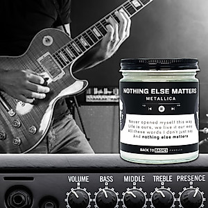 Back to Basics Candles | Nothing Else Matters - 9oz Soy Wax Fir Balsam Scented Candle for Home Decor, Birthday Gifts for Women, Men, Best Friend | Relaxing Aromatherapy Made in USA