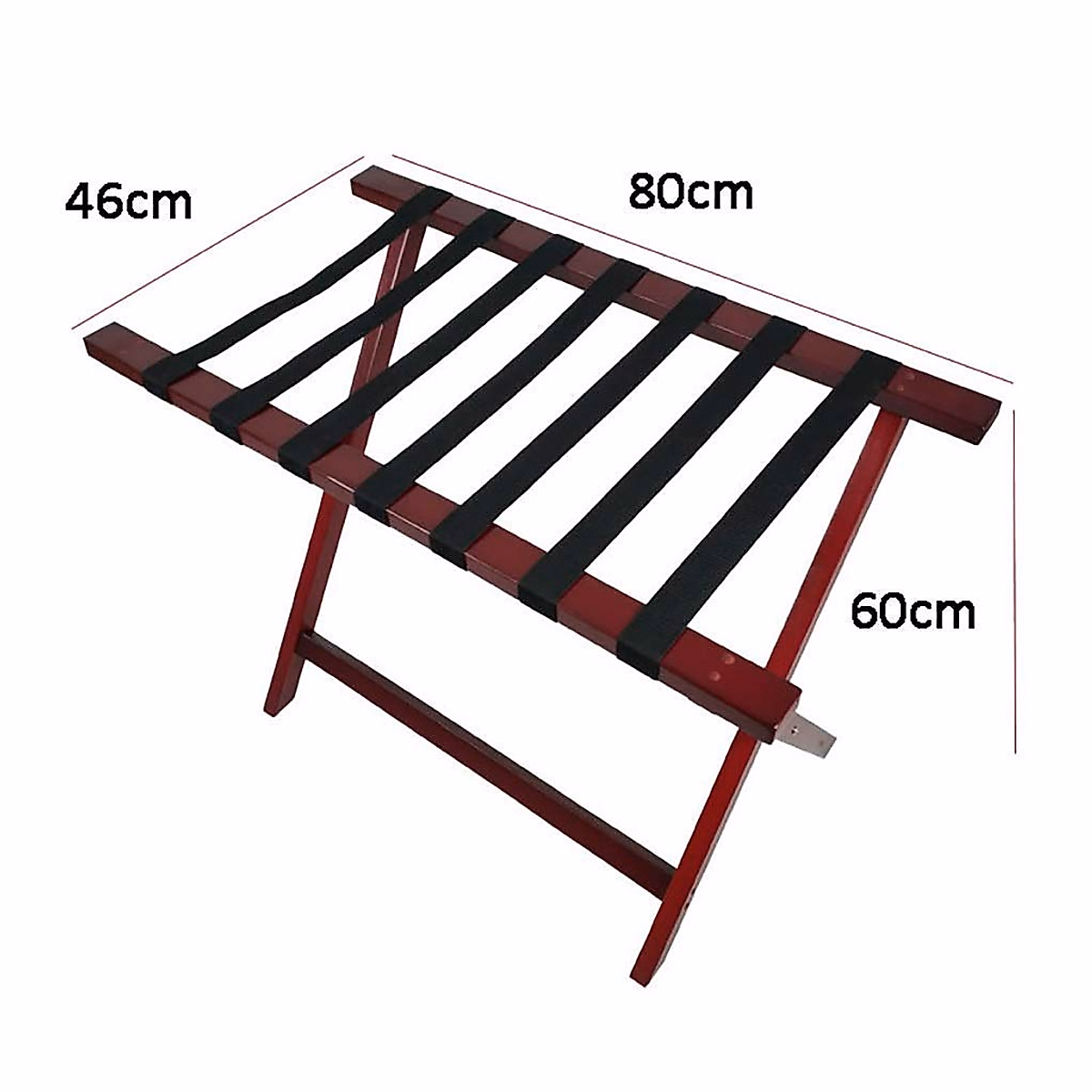 ELEdvb Luggage Rack Luggage Rack Hotel Room Foldable Solid Wood Suitcase Holder Luggage Rack Shelving Suitcase Backpack